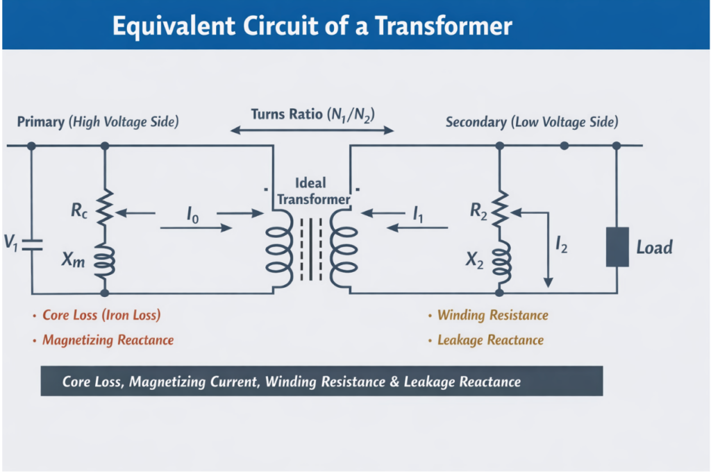 Equivalent Circuit of a Transformer Explained: How It Models